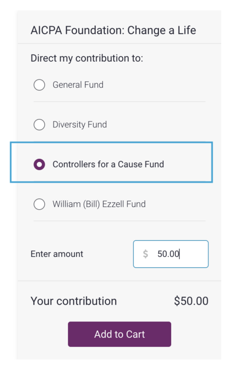 Controllers for a Cause CPA Scholarship Fund - Controllers Council